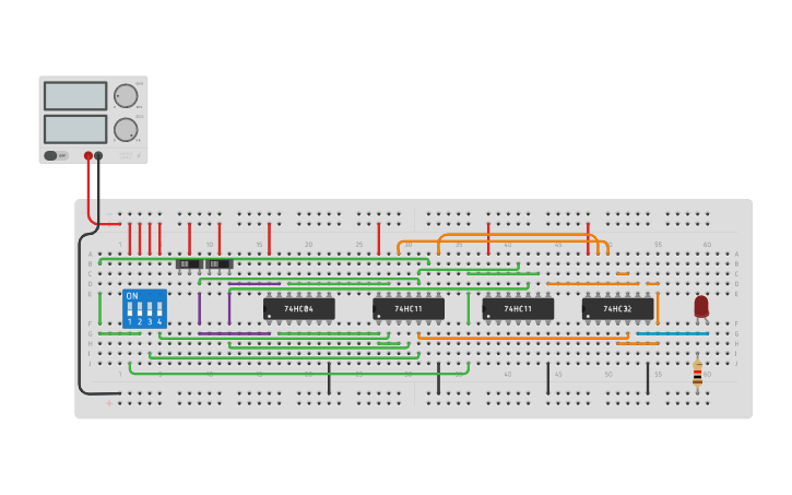 Circuit design MULTIPLEXER - Tinkercad