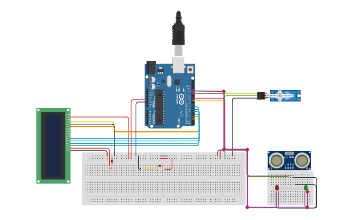 Circuit Design Measure The Range Of The Frequency Signal Distance Tinkercad