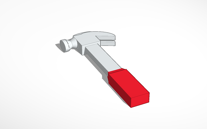 3D design hammer - Tinkercad