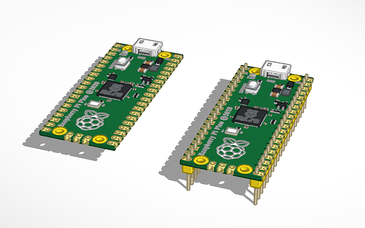 3D design Raspberry Pi Pico - Tinkercad