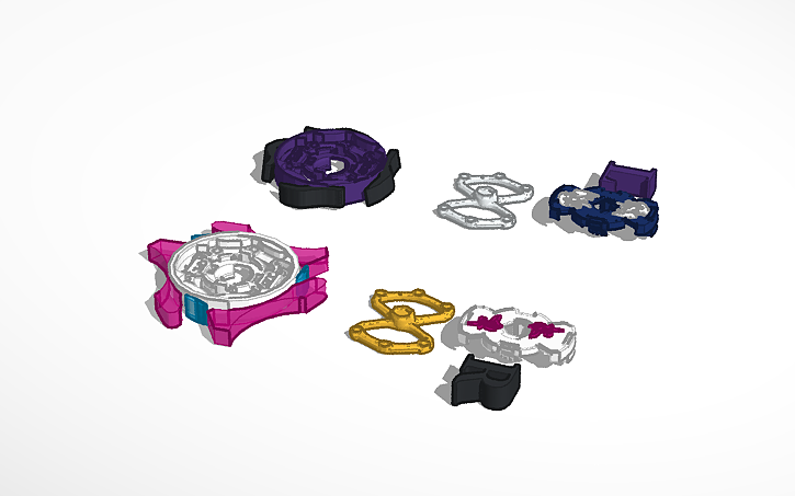 3D design Copy of Beyblade Burst Gt templates - Tinkercad
