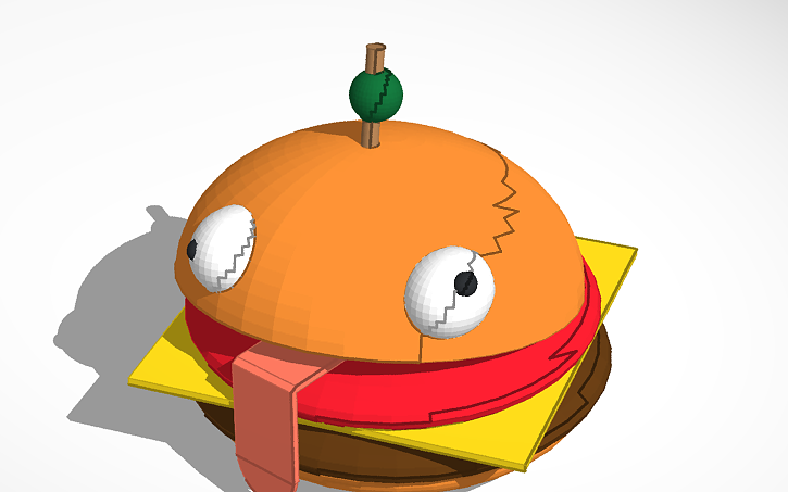 3D design Fortnite Durr-Burger | Tinkercad
