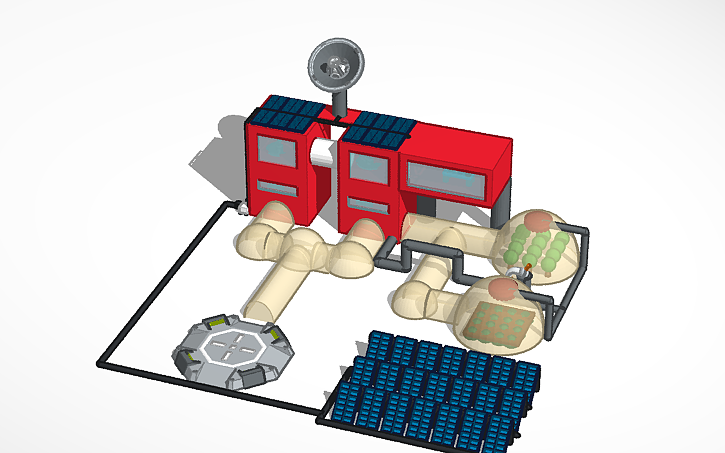 3D design Survival Moon Base | Tinkercad