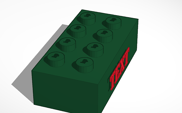 3D design lego brick - Tinkercad