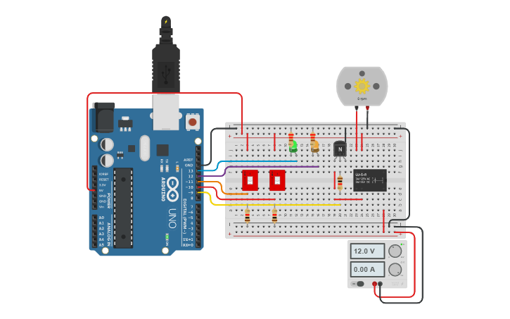Circuit design PC2 - ejercicio 2 - Tinkercad