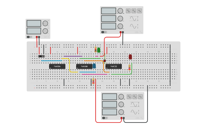 Circuit design Multiplex - Tinkercad