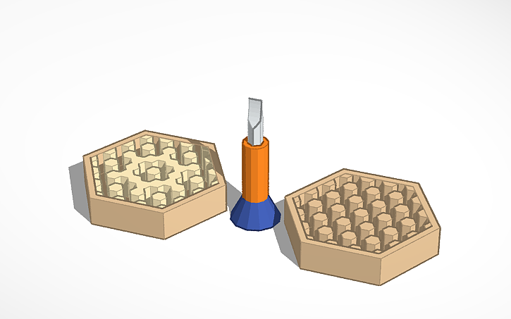3D design Hexagon Bit | Tinkercad