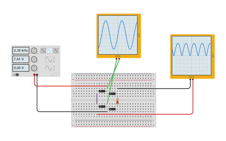 Circuit Design Copy Of Full Wave Rectifier Tinkercad