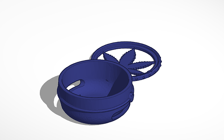 3D design Weed signal - Tinkercad