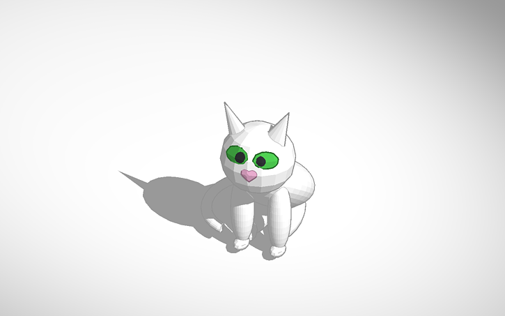 3D design Cute Cat - Tinkercad