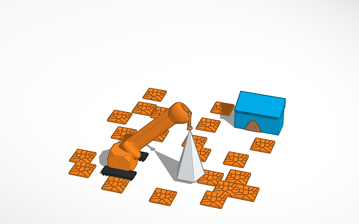 3D design construction site - Tinkercad