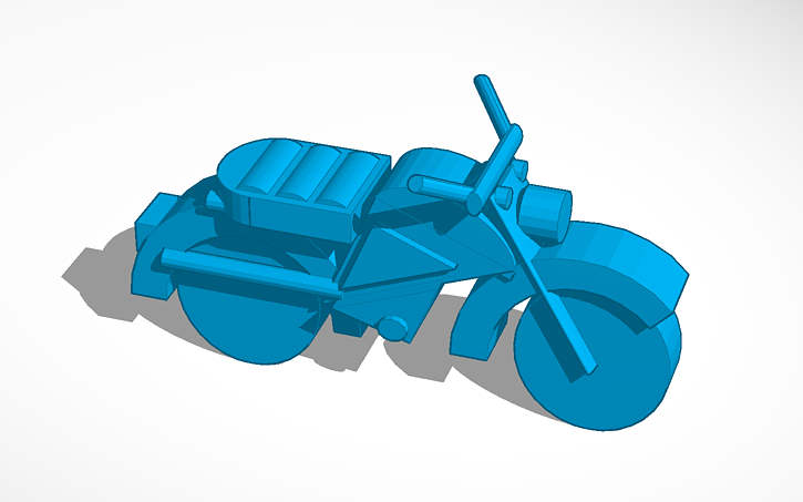 3D design motorcycle - Tinkercad