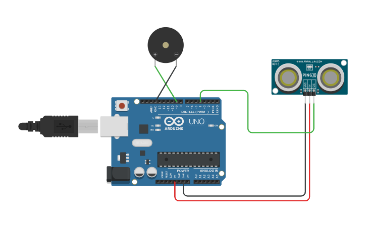Circuit Design Buzzer Tinkercad