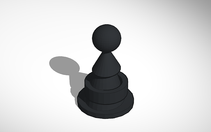 3D design chess pawn | Tinkercad