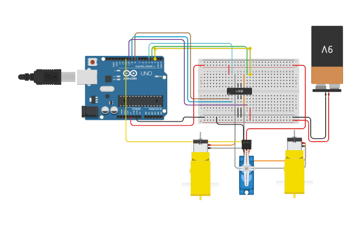 Circuit design Prática 7 | Tinkercad