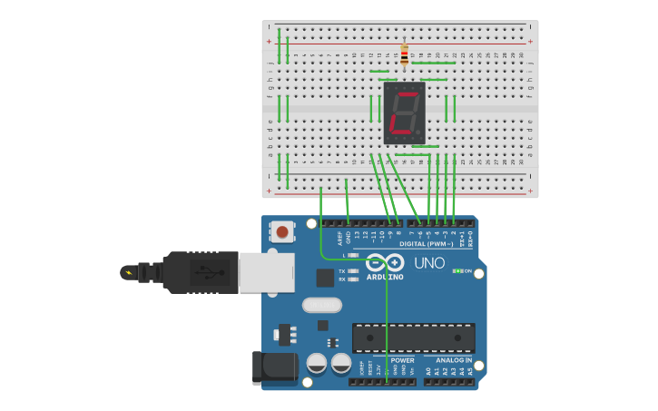 Circuit design D8: E2 - Tinkercad