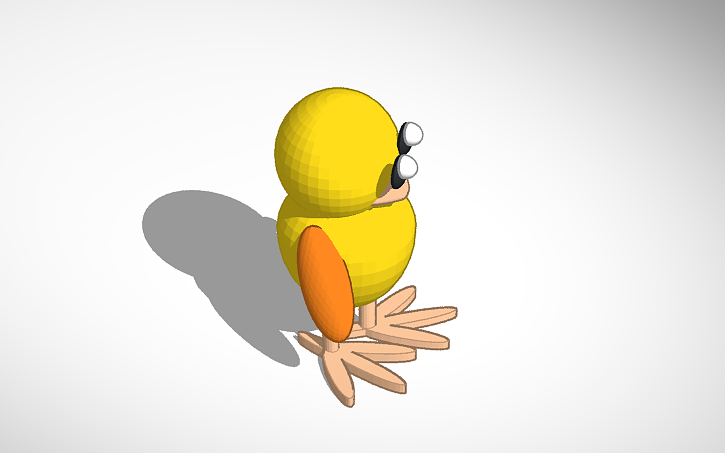 3D design Bald Shiny Torchic (P.S this a pokemon) | Tinkercad