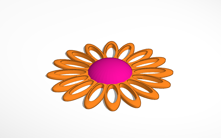 3D design FLOWER (1er test..) - Tinkercad