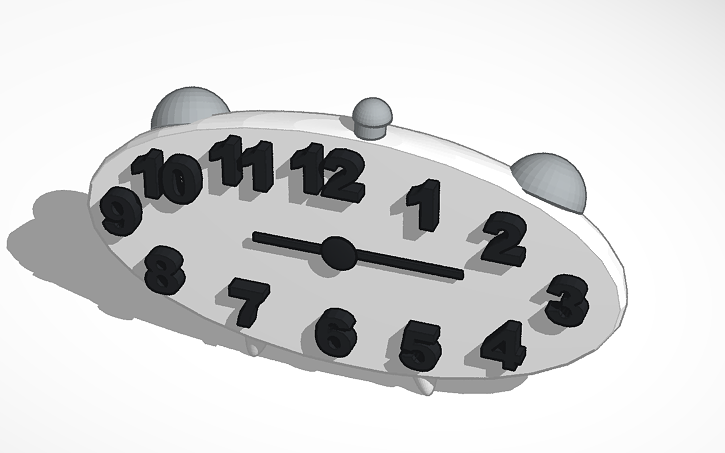3d Design Alarm Clock Tinkercad