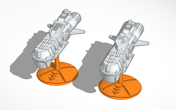 3D design Ad Mech - Endurance Class Light Cruiser - Tinkercad