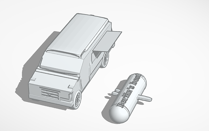 3D design Food truck - Tinkercad
