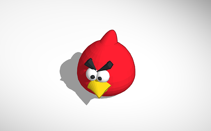 3D design Angry bird - Tinkercad