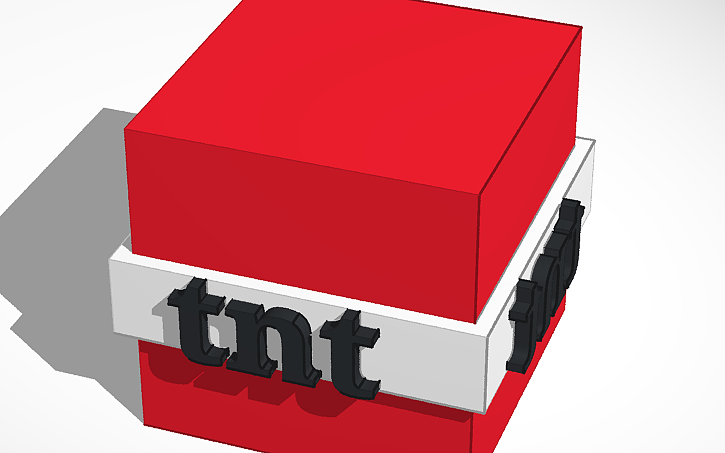 3D design tnt | Tinkercad