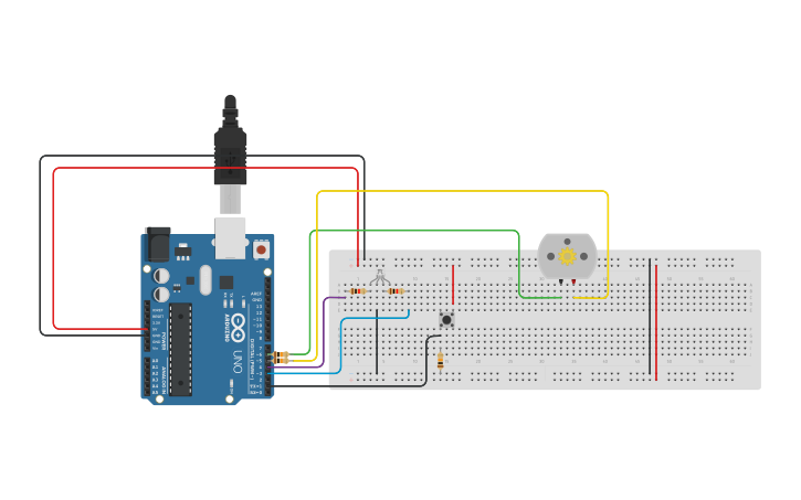 Circuit Design Directional Control Of Dc Motor Using Arduino Tinkercad 6245