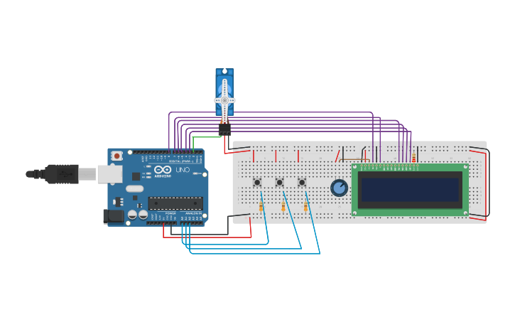 Circuit design ELEVADOR CON ARDUINO DUVAN LIMAS - Tinkercad