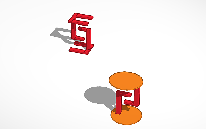 3D design Physics Tensegrity - Tinkercad