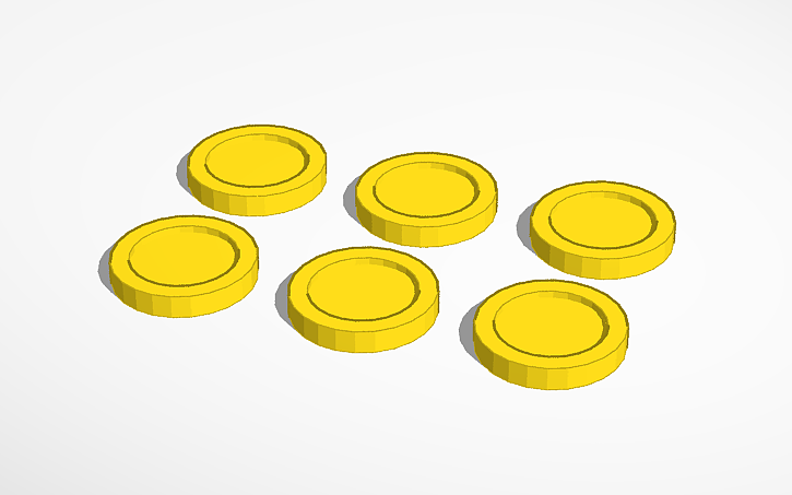 3D design Coins - Tinkercad