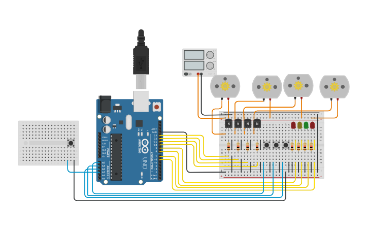 Circuit design Vending Machine - Tinkercad