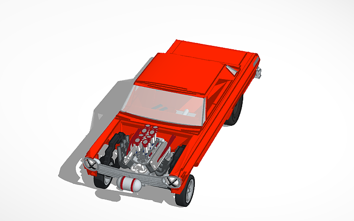 3D design 1963 Chevy Nova SS Gasser - Tinkercad