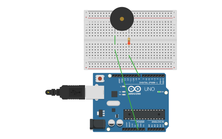 Circuit design BUZZER 2 - Tinkercad