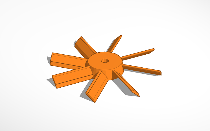 3D design Engine Blade - Tinkercad