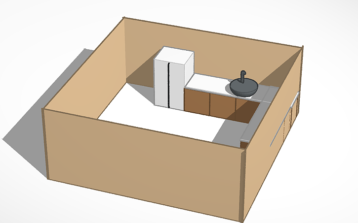 3D design kitchen - Tinkercad