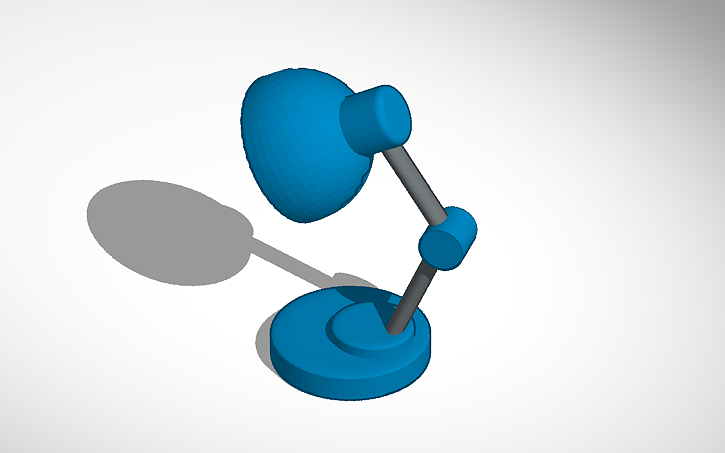 3D design lampa - Tinkercad