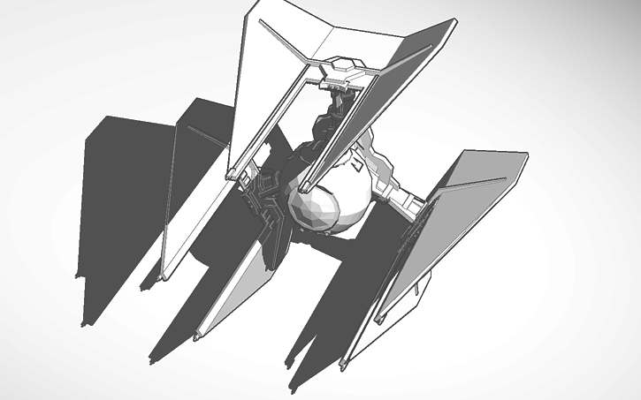 3D design TIE Defender - Tinkercad