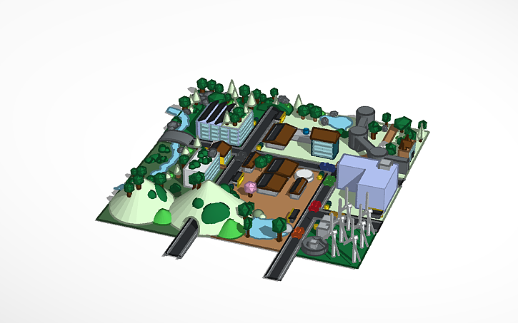 3D design Sustainable city - Tinkercad