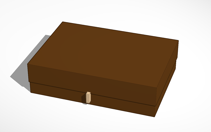 3D design Wooden Domino Box - Tinkercad