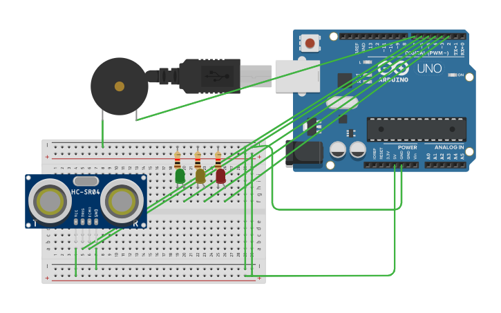 Circuit design Buzzer | Tinkercad