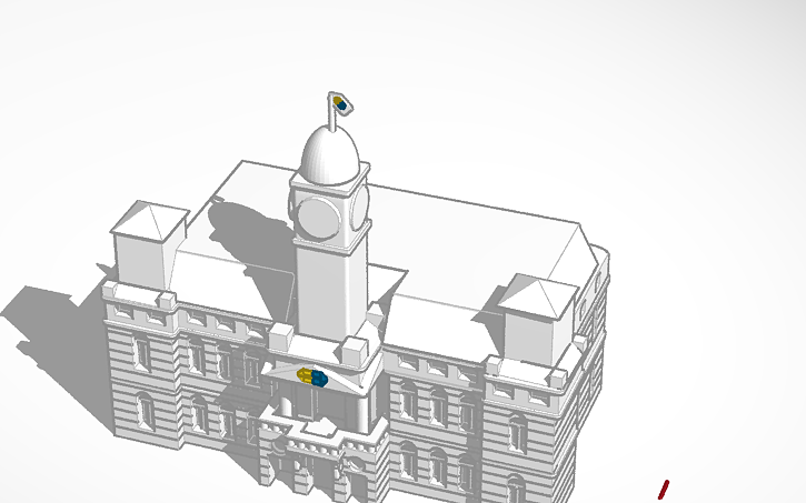 3D design Town Hall - Tinkercad
