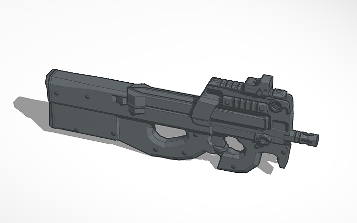3D design FN P90 | Tinkercad