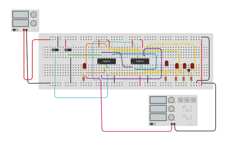 Circuit design sequence pattern - Tinkercad
