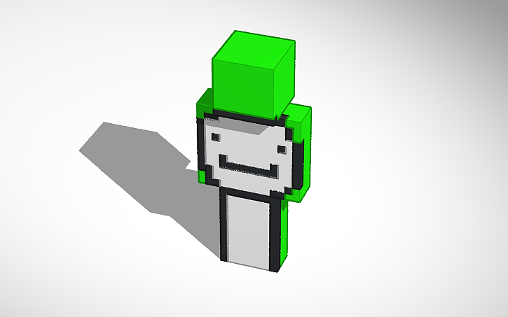 3D design Dream Minecraft Skin - Tinkercad