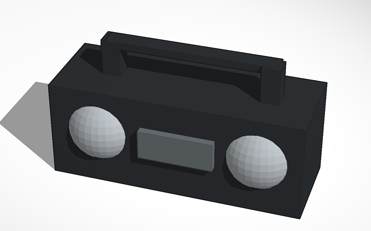 3D design Boom Box | Tinkercad