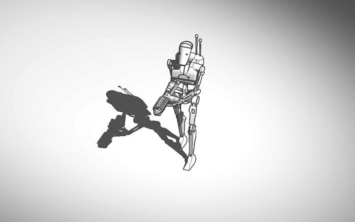 3D design B1 Battle Droid - Tinkercad