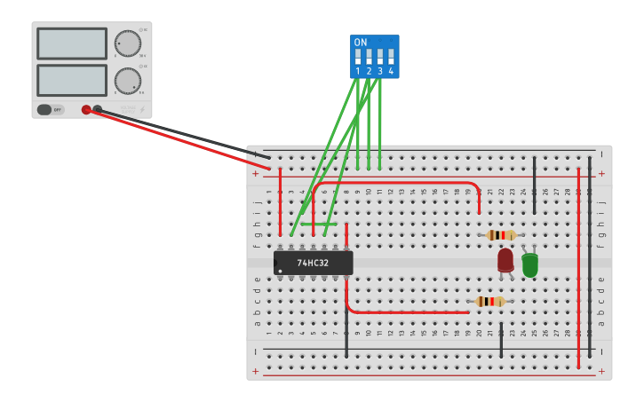 Circuit design Encoder - Tinkercad