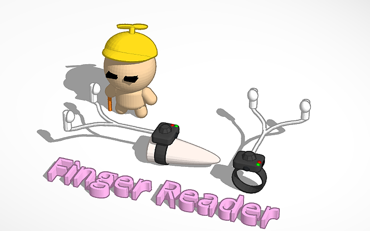 3D design Finger Reader | Tinkercad