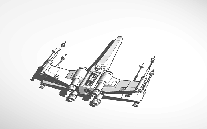 3D design Advanced X-Wing - Tinkercad
